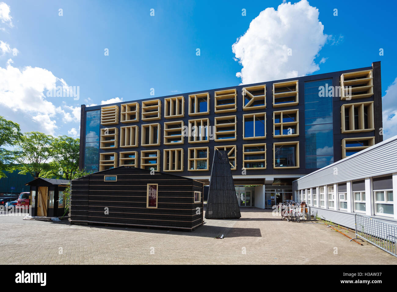 The modern office building of Amsterdam at sunny day Stock Photo - Alamy