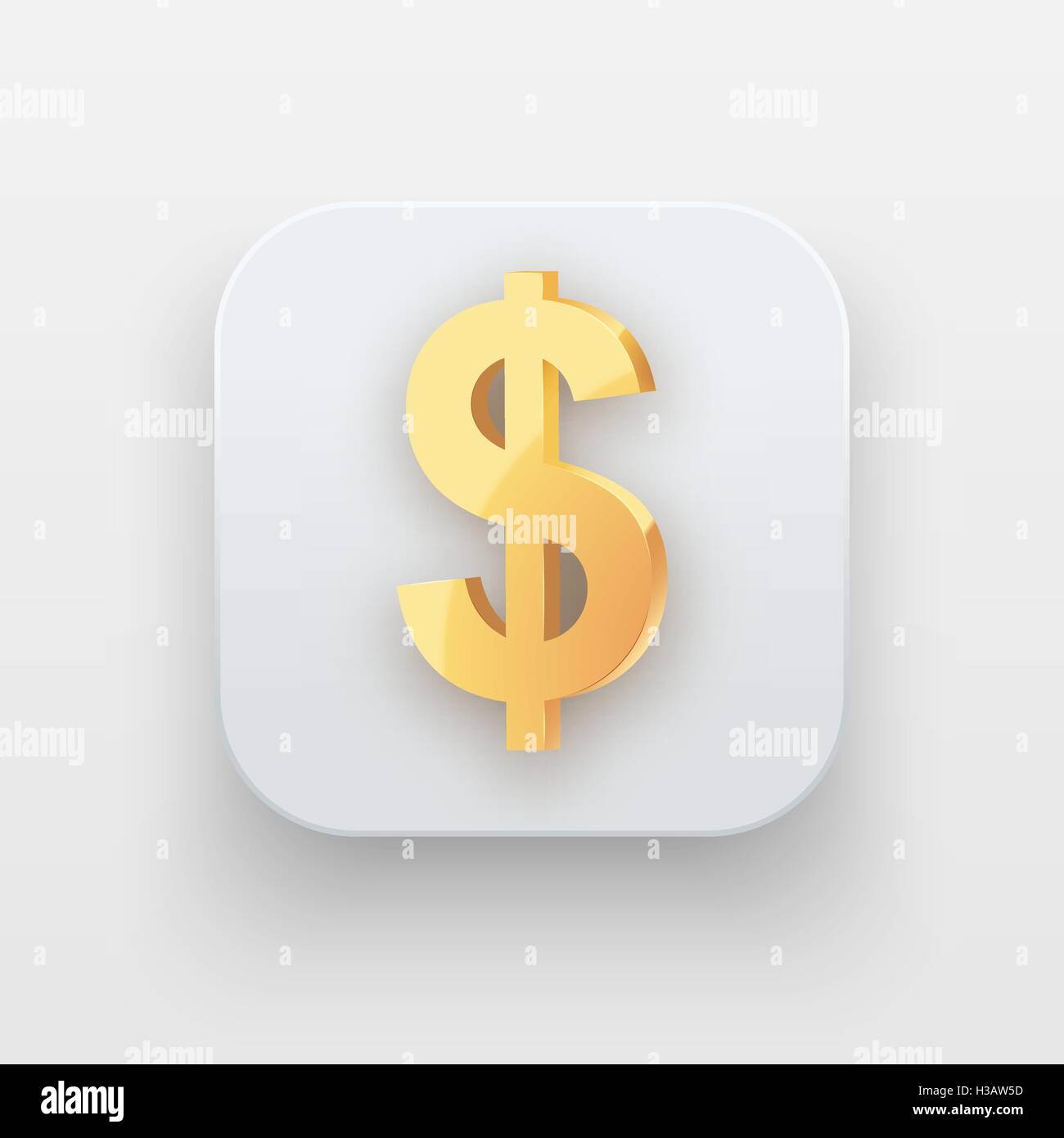 Money icon. Symbol of Gold Dollar Stock Vector Image & Art - Alamy