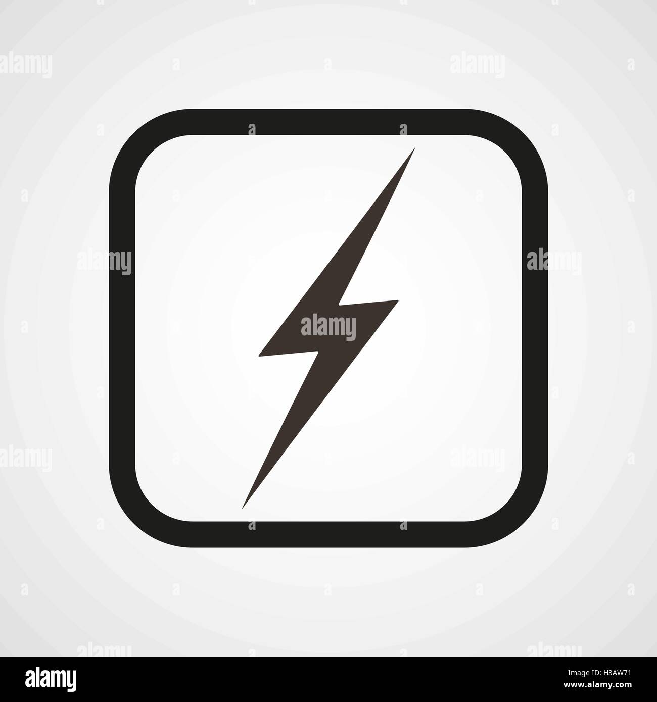 lightning icon. Symbol of Energy Stock Vector Image & Art - Alamy