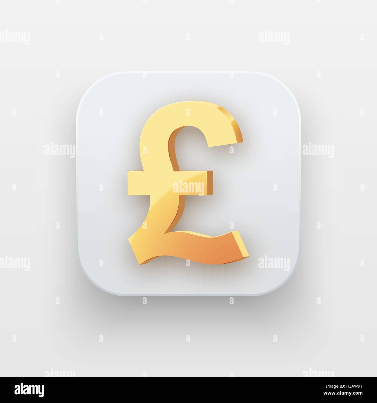 Money icon. Symbol of Gold Pound Stock Vector Image & Art - Alamy
