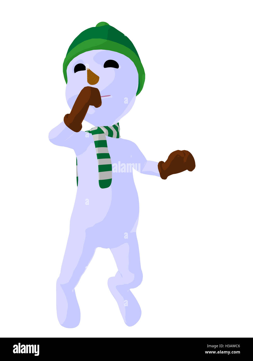 Snowboy Art Illustration Silhouette Stock Photo - Alamy