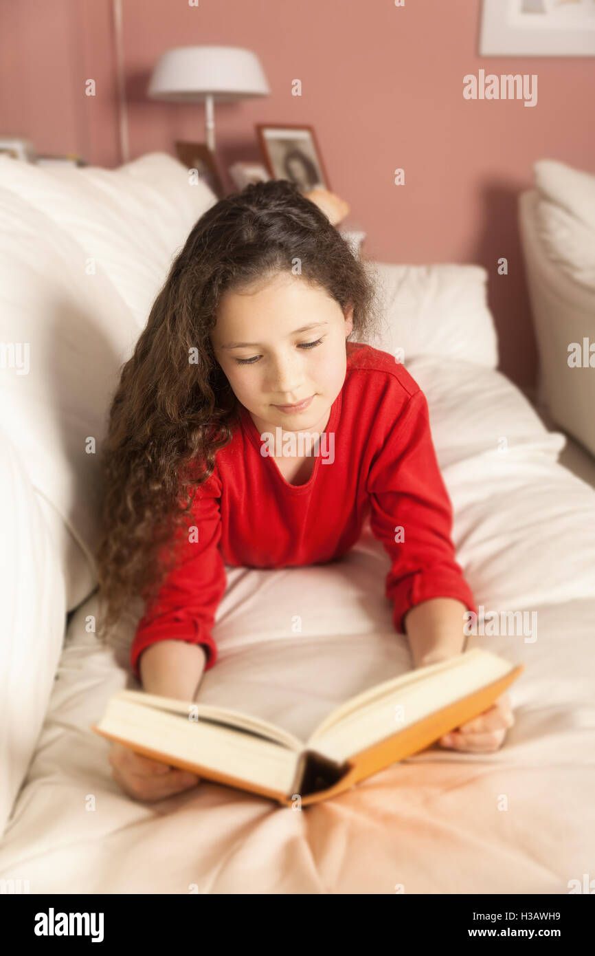 girl with a book Stock Photo - Alamy