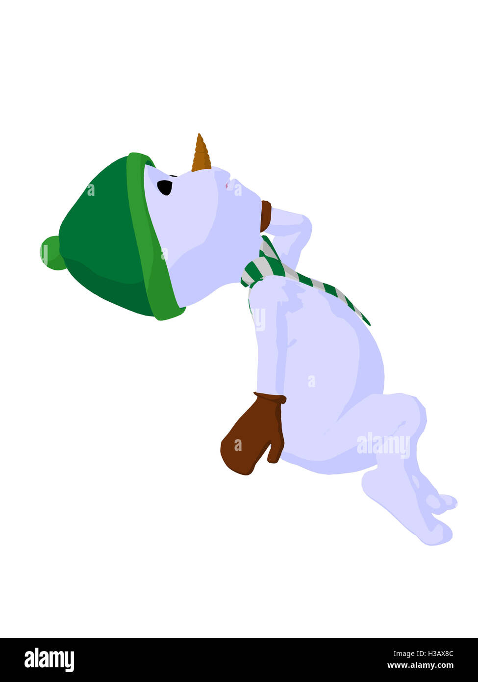 Snowboy Art Illustration Silhouette Stock Photo - Alamy