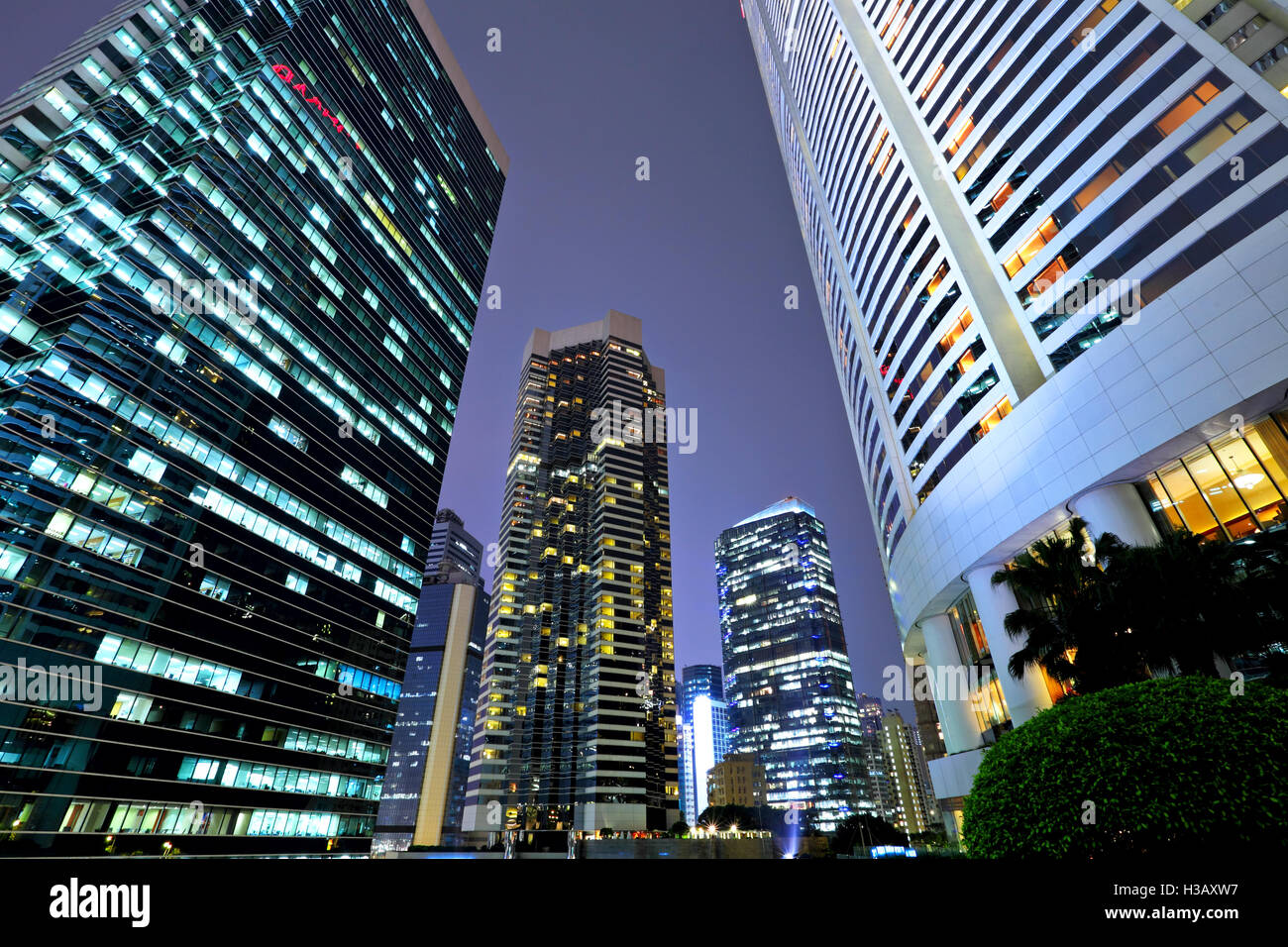 Commercial district in Hong Kong Stock Photo - Alamy