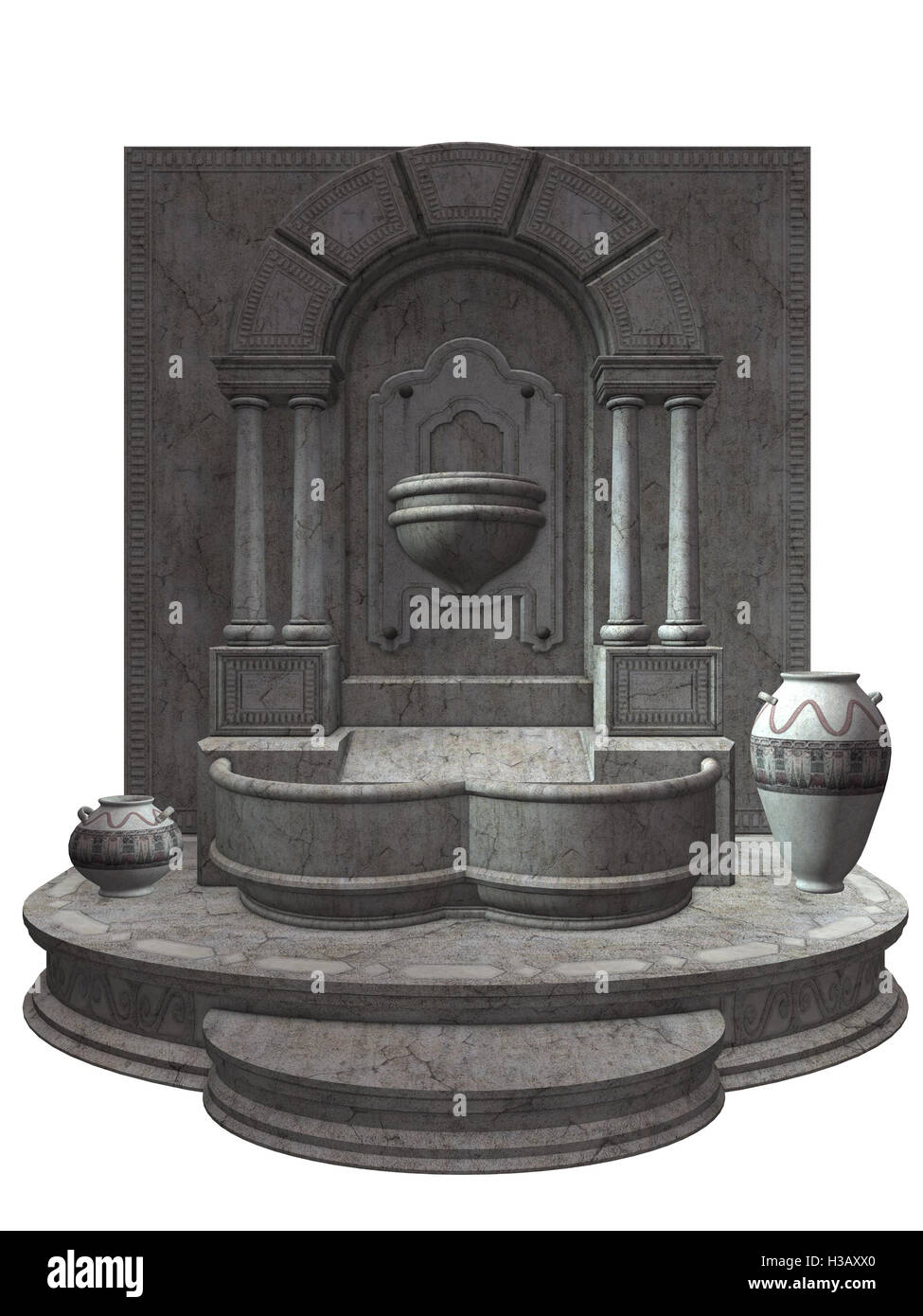 Fountain water spout Cut Out Stock Images & Pictures - Alamy