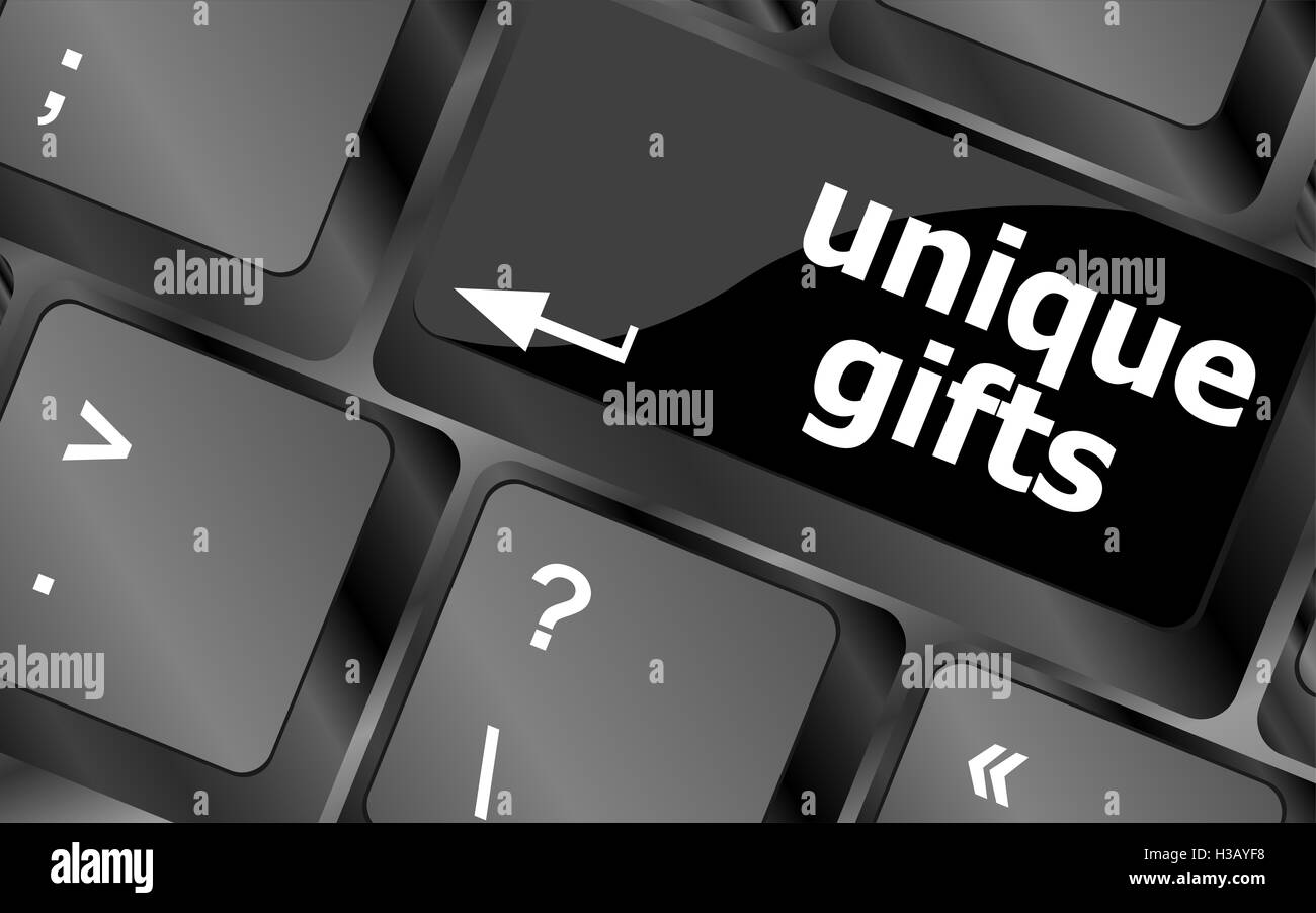 unique gifts, events button on the keyboard keys - holiday concept ...