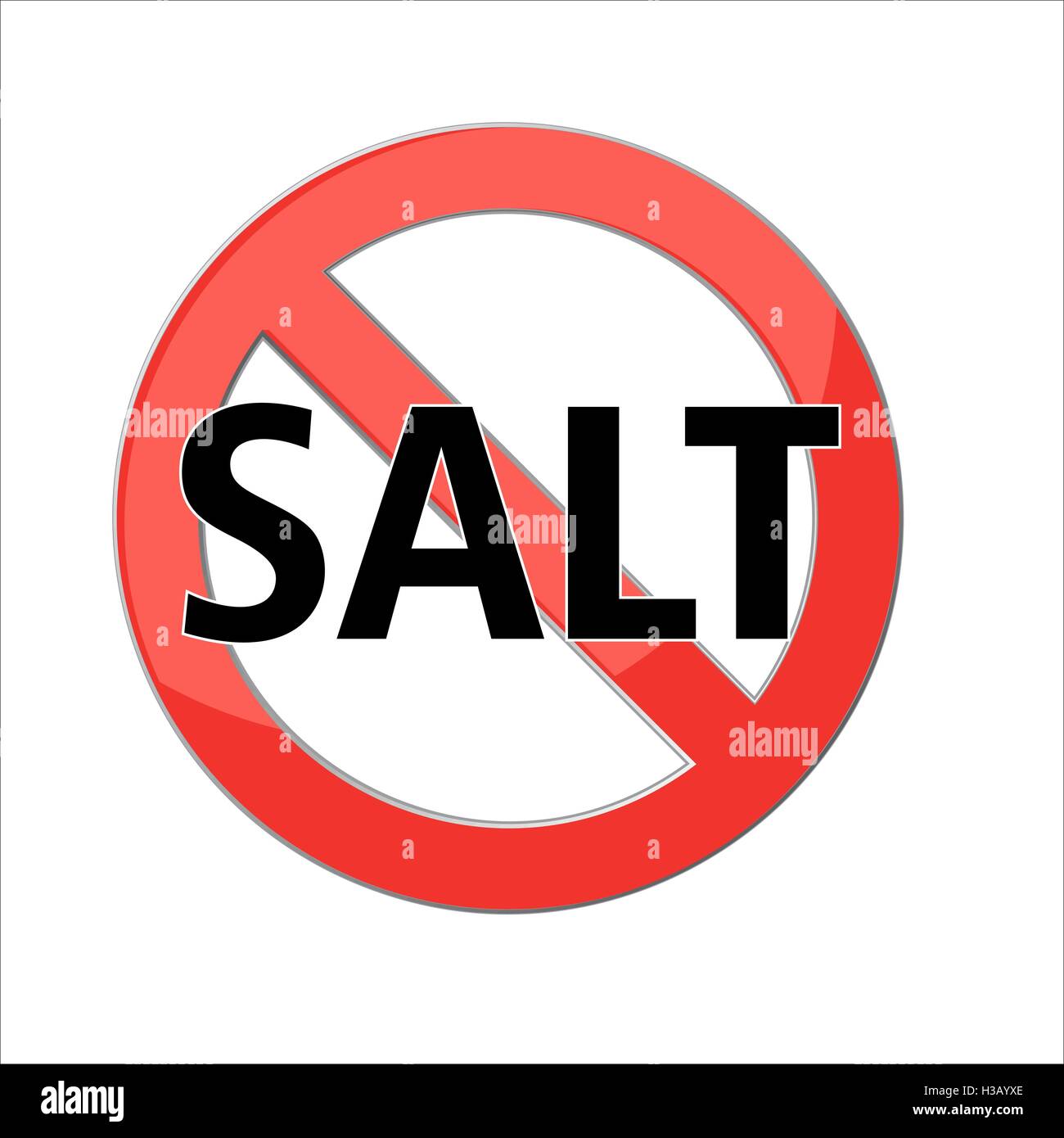 no salt sign Stock Vector Image & Art - Alamy