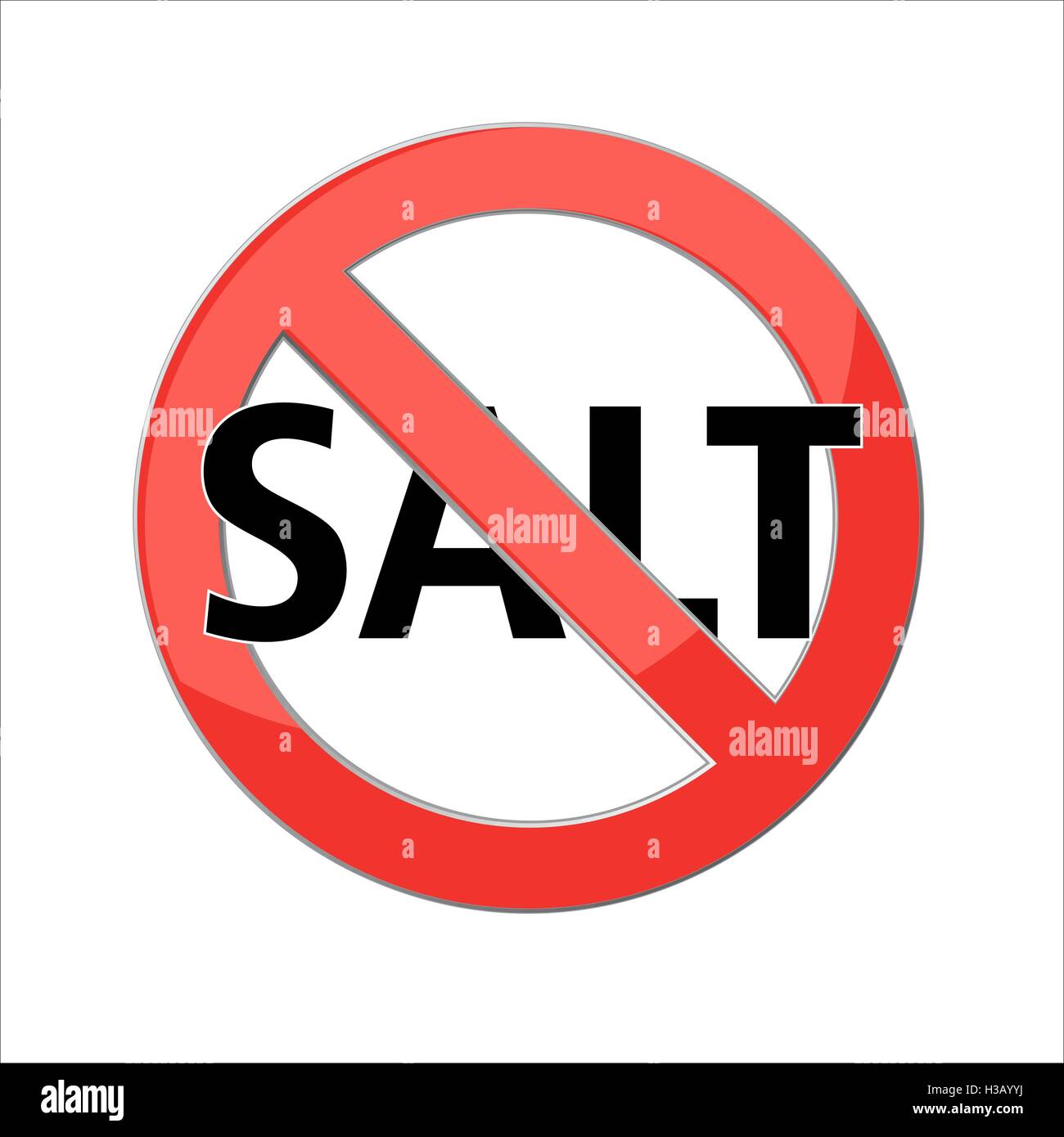 no salt sign Stock Vector Image & Art - Alamy
