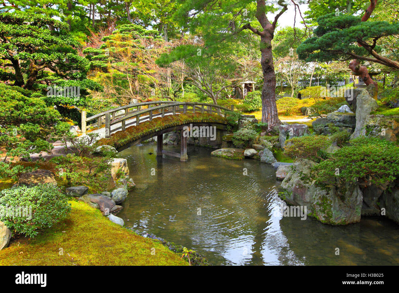 Beautiful Japanese garden Stock Photo - Alamy