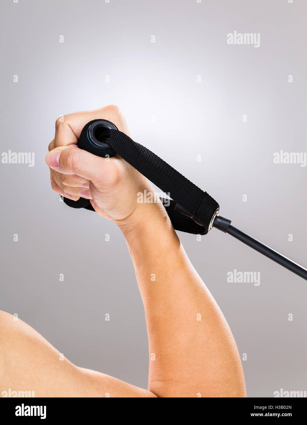 Stretching arm fist Stock Photo - Alamy