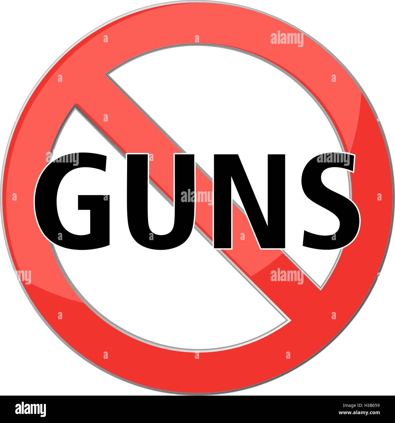 no guns sign Stock Vector Image & Art - Alamy