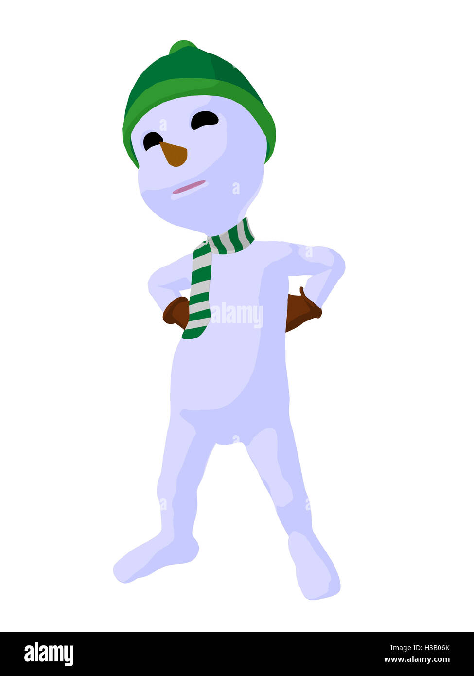 Snowboy Art Illustration Silhouette Stock Photo - Alamy