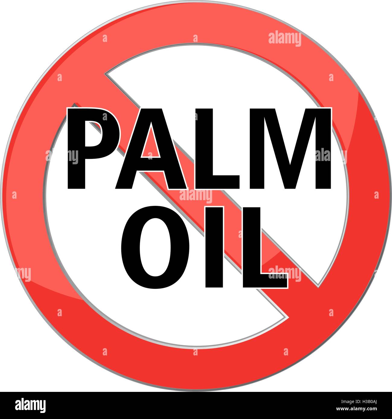 No palm oil sign hi-res stock photography and images - Alamy