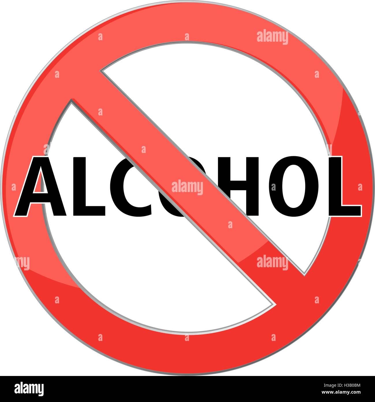 no alcohol sign Stock Vector Image & Art - Alamy