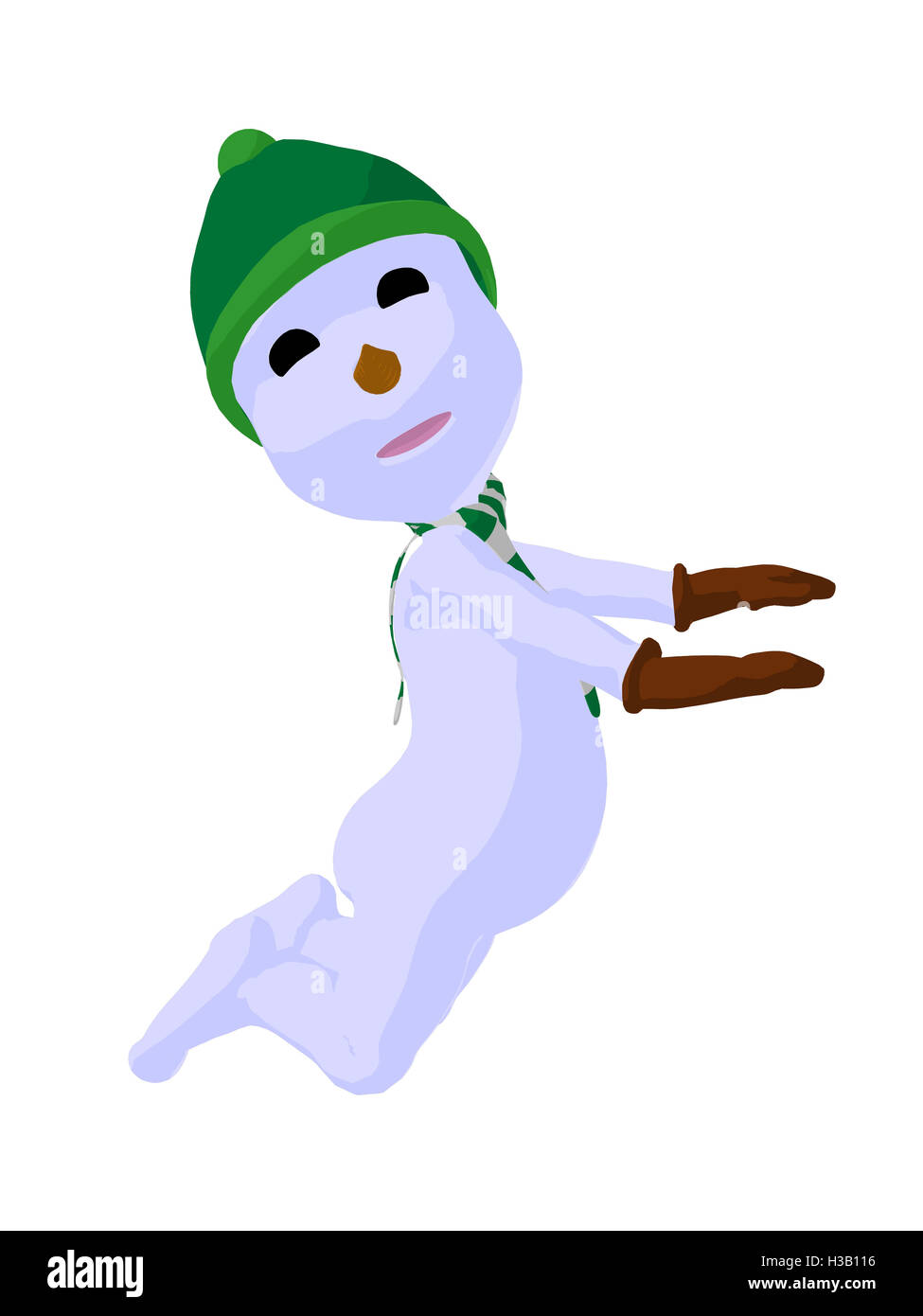 Snowboy Art Illustration Silhouette Stock Photo - Alamy