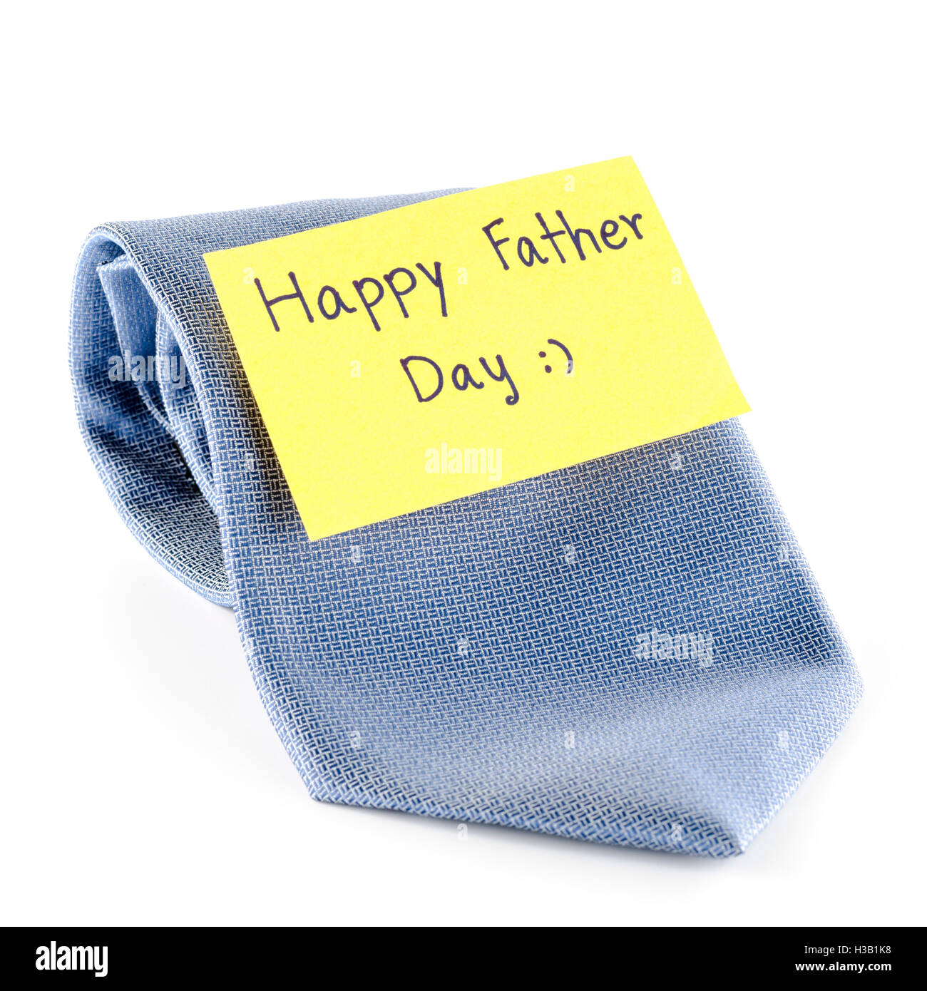 tie with card tag write happy father day word Stock Photo - Alamy