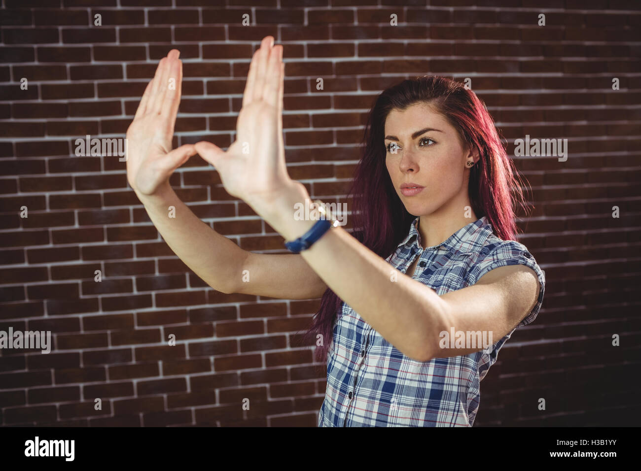 Beautiful woman gesturing using hi-res stock photography and images - Alamy