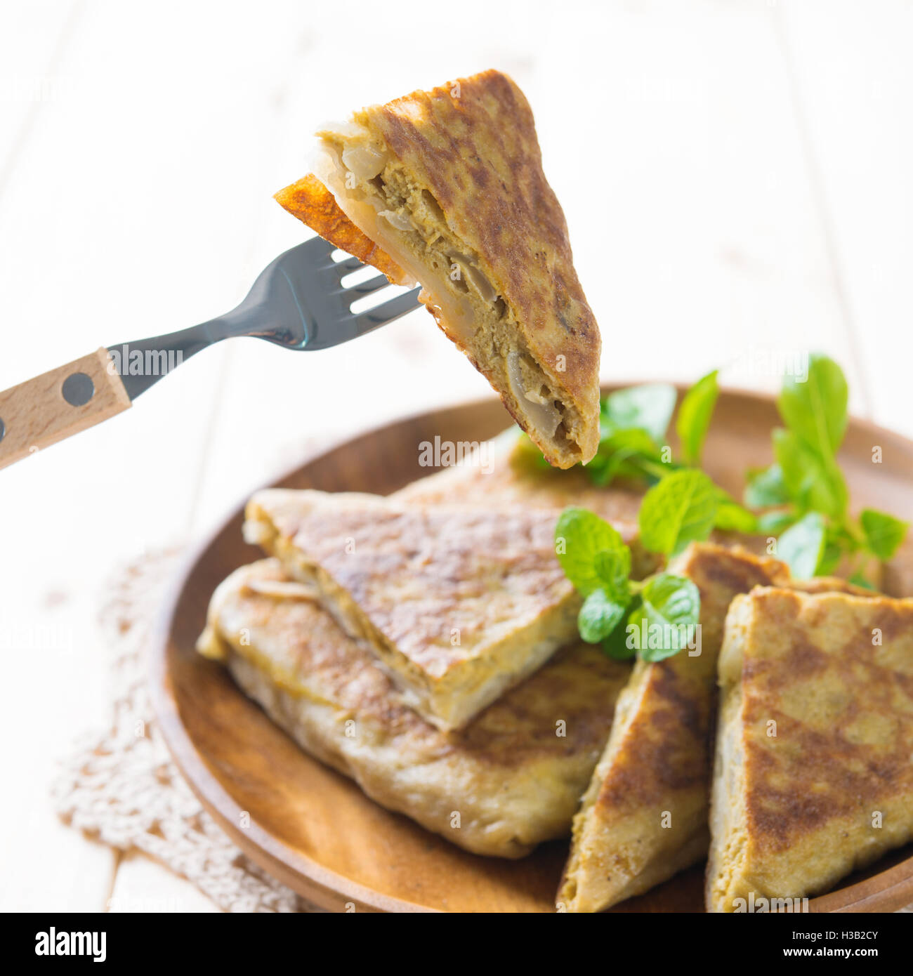 Ramadan food mutabbaq Stock Photo - Alamy