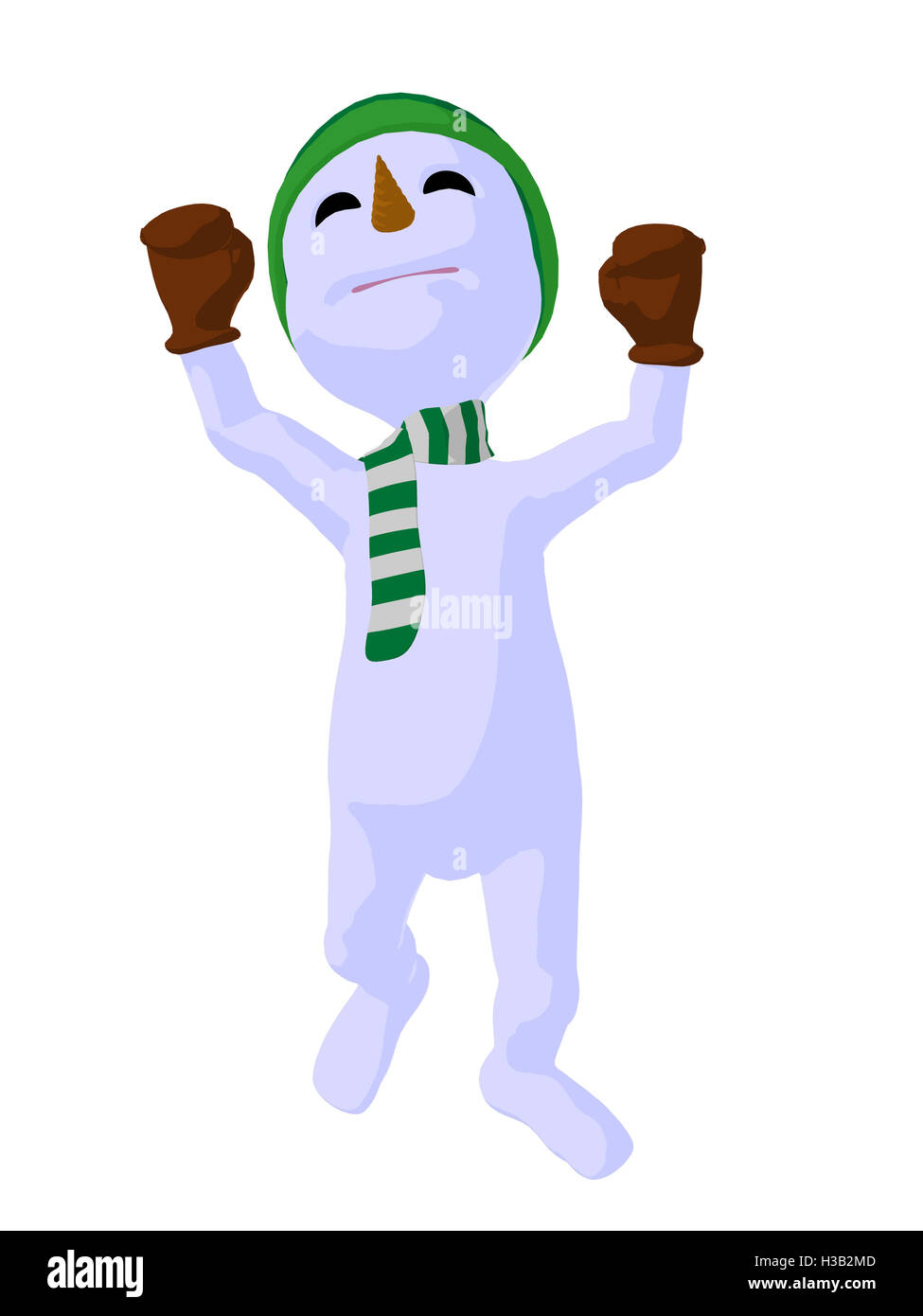 Snowboy Art Illustration Silhouette Stock Photo - Alamy