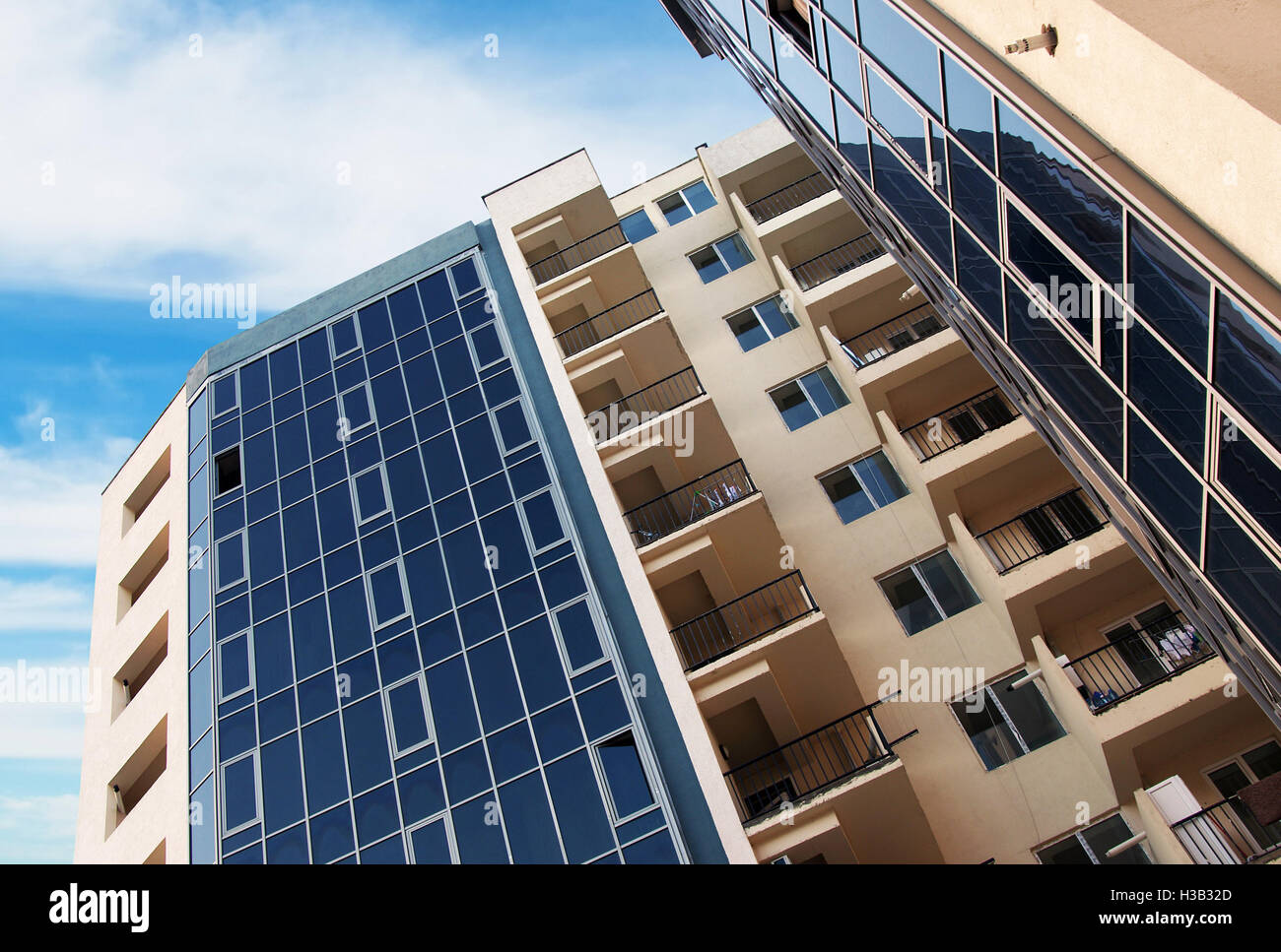 new apartment buildings closeup Stock Photo - Alamy