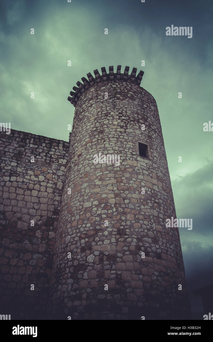 Medieval castle, spain architecture Stock Photo - Alamy