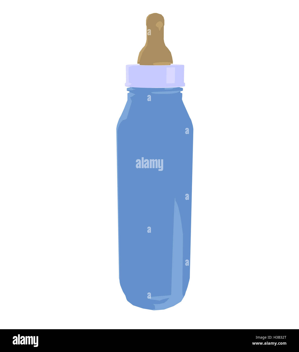 Baby Bottle Art Illustration Stock Photo - Alamy