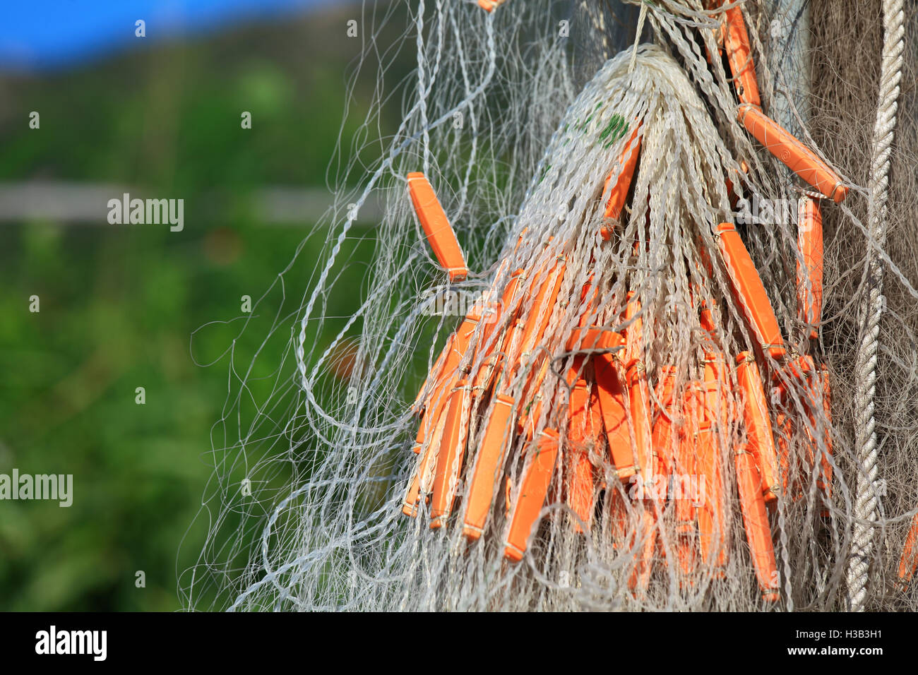 Fishing net close up Stock Photo - Alamy