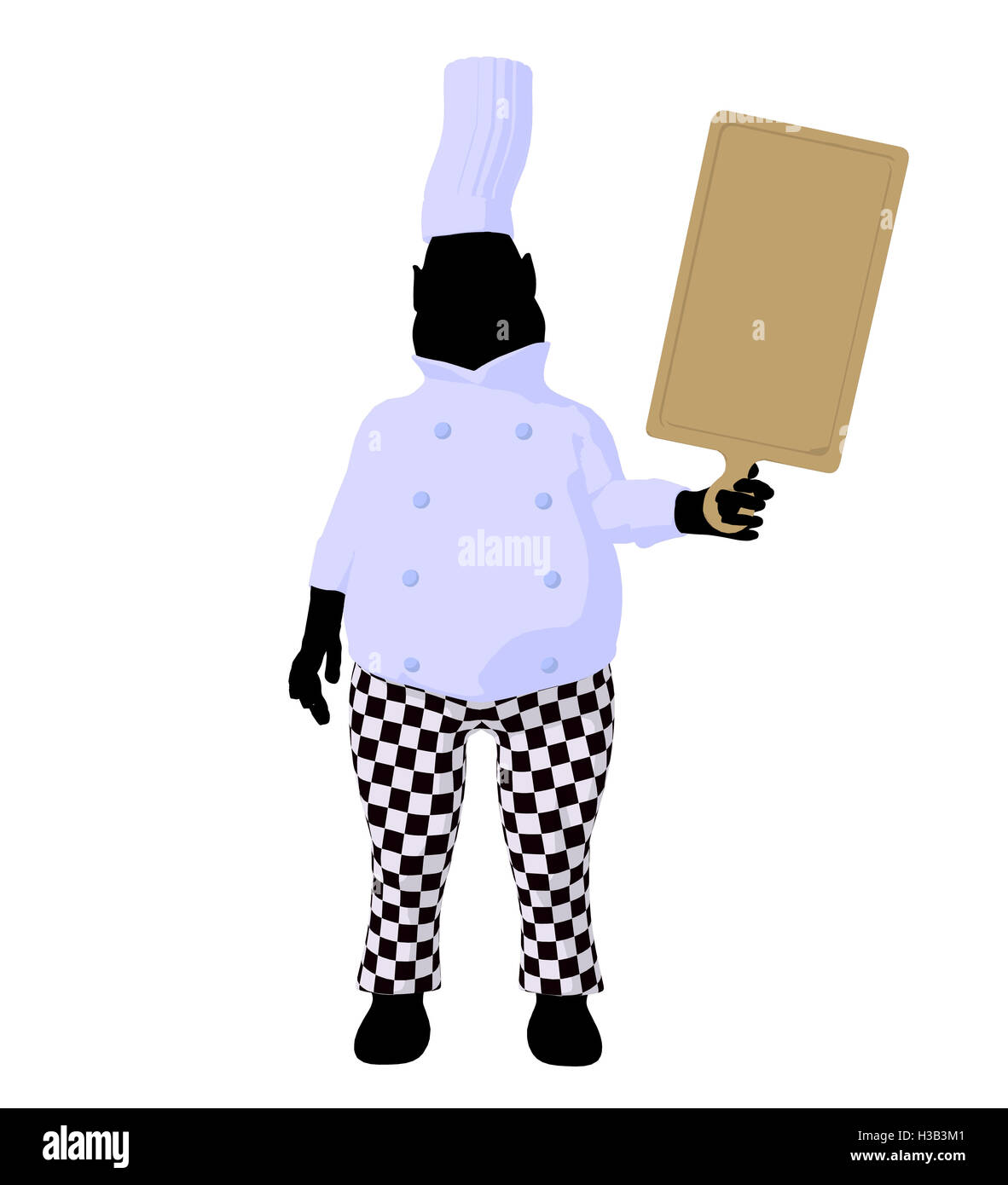 Chef Menu Art Illustration Silhouette Stock Photo - Alamy