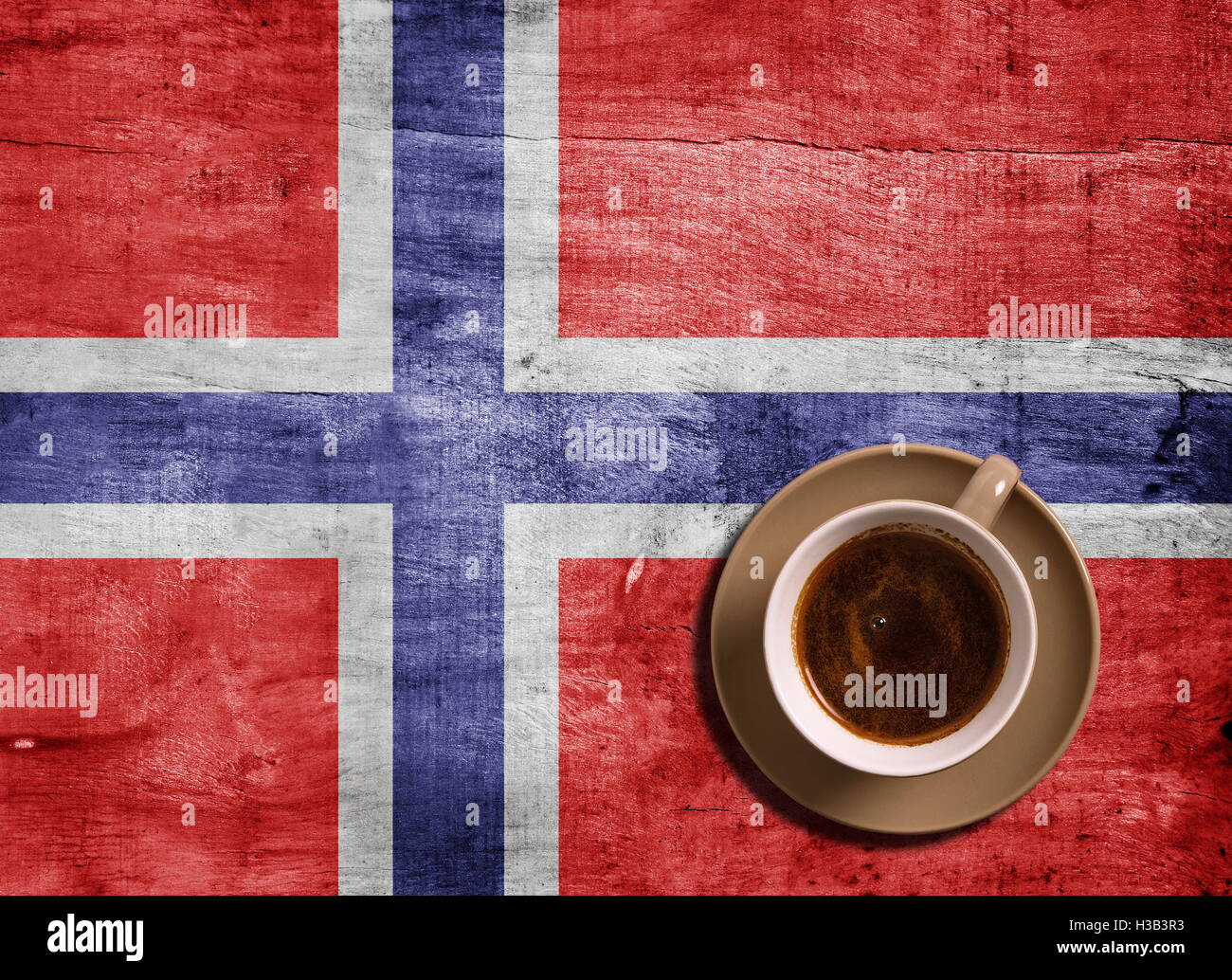 cup of coffee with flag texture Stock Photo - Alamy