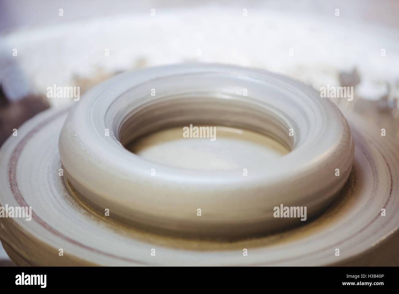 Incomplete craft product at pottery workshop Stock Photo - Alamy