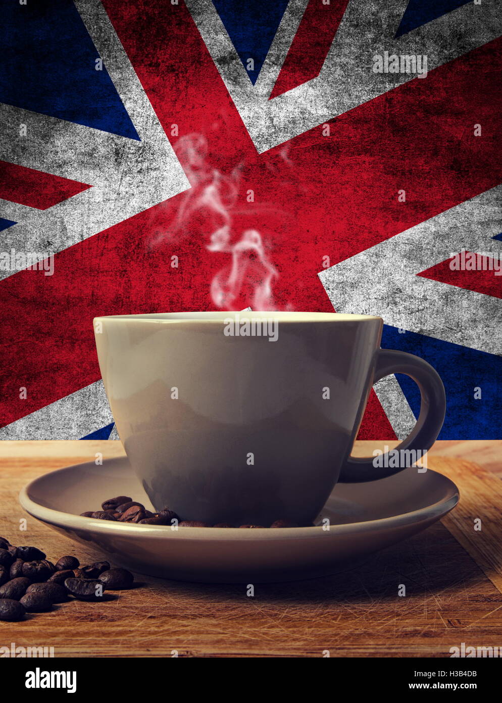 cup of coffee with flag texture Stock Photo - Alamy