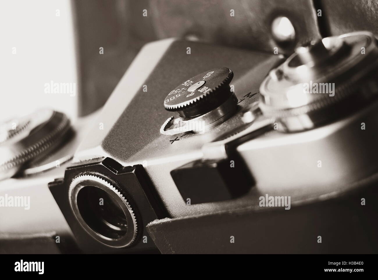 vintage camera details, Shallow DOF Stock Photo - Alamy