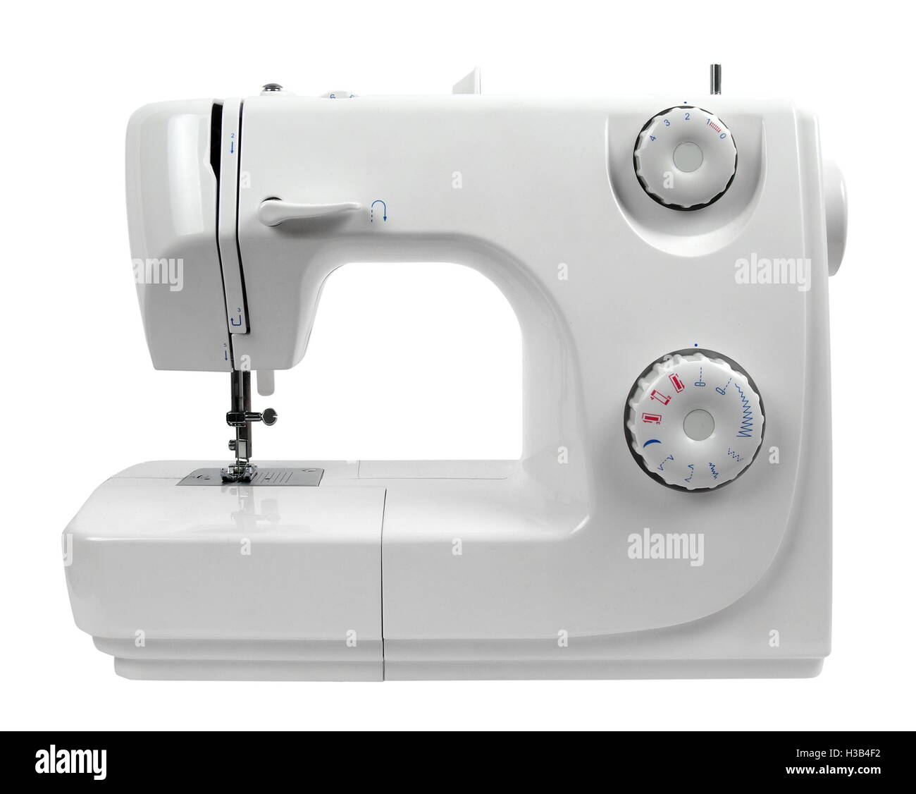 Sewing machine detail on Cut Out Stock Images & Pictures - Alamy