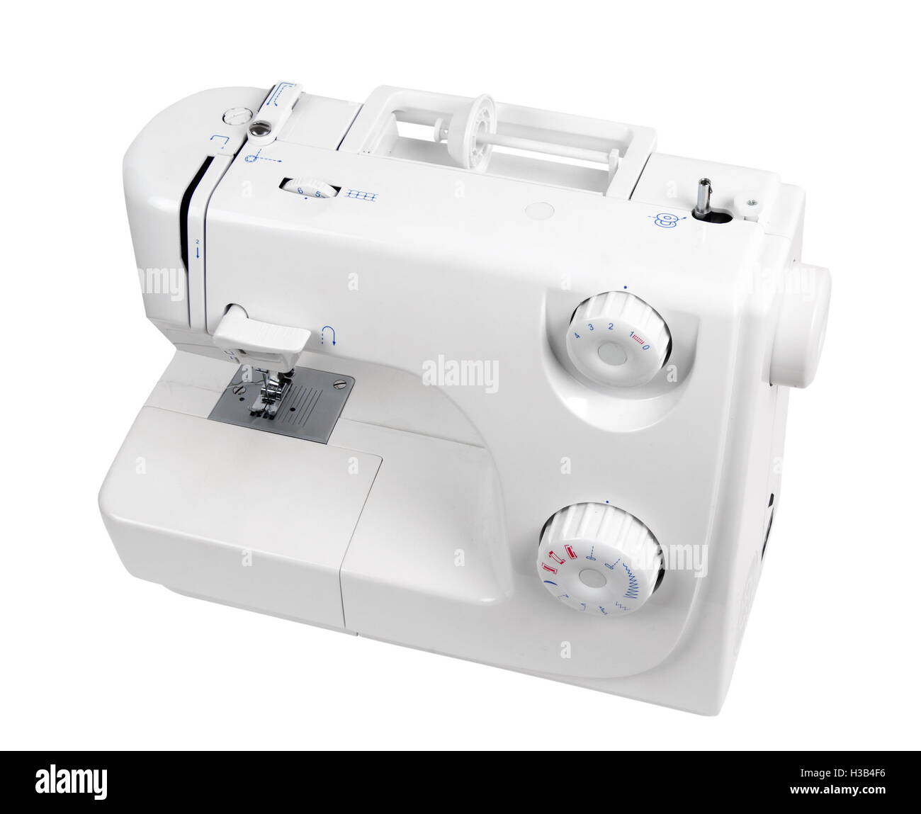 Sewing machine detail on Cut Out Stock Images & Pictures - Alamy