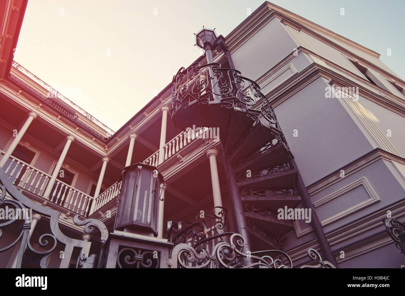 Retro style architecture. Tbilisi.Georgia Stock Photo - Alamy