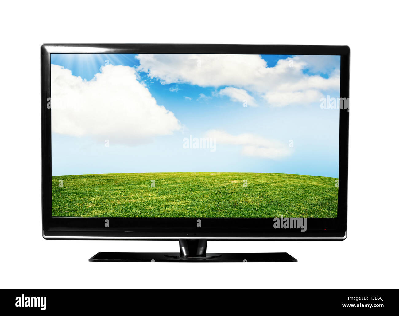 Lawn with nature and sun Cut Out Stock Images & Pictures - Alamy