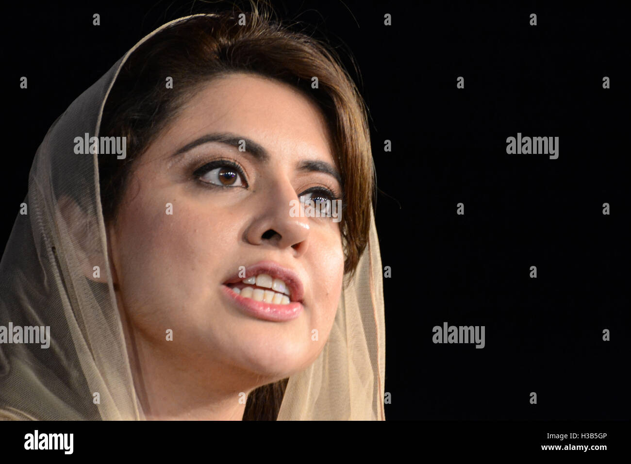 Quetta, Pakistan. August 30 2016. famous Journalist and anchor person ...