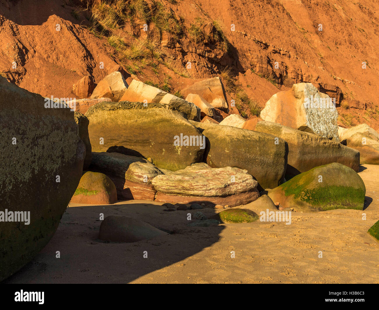 Beautiful rustic rock formation along the Jurassic Coast between the ...