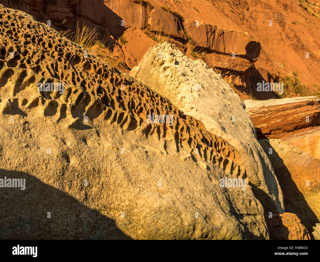 Beautiful rustic rock formation along the Jurassic Coast between the ...