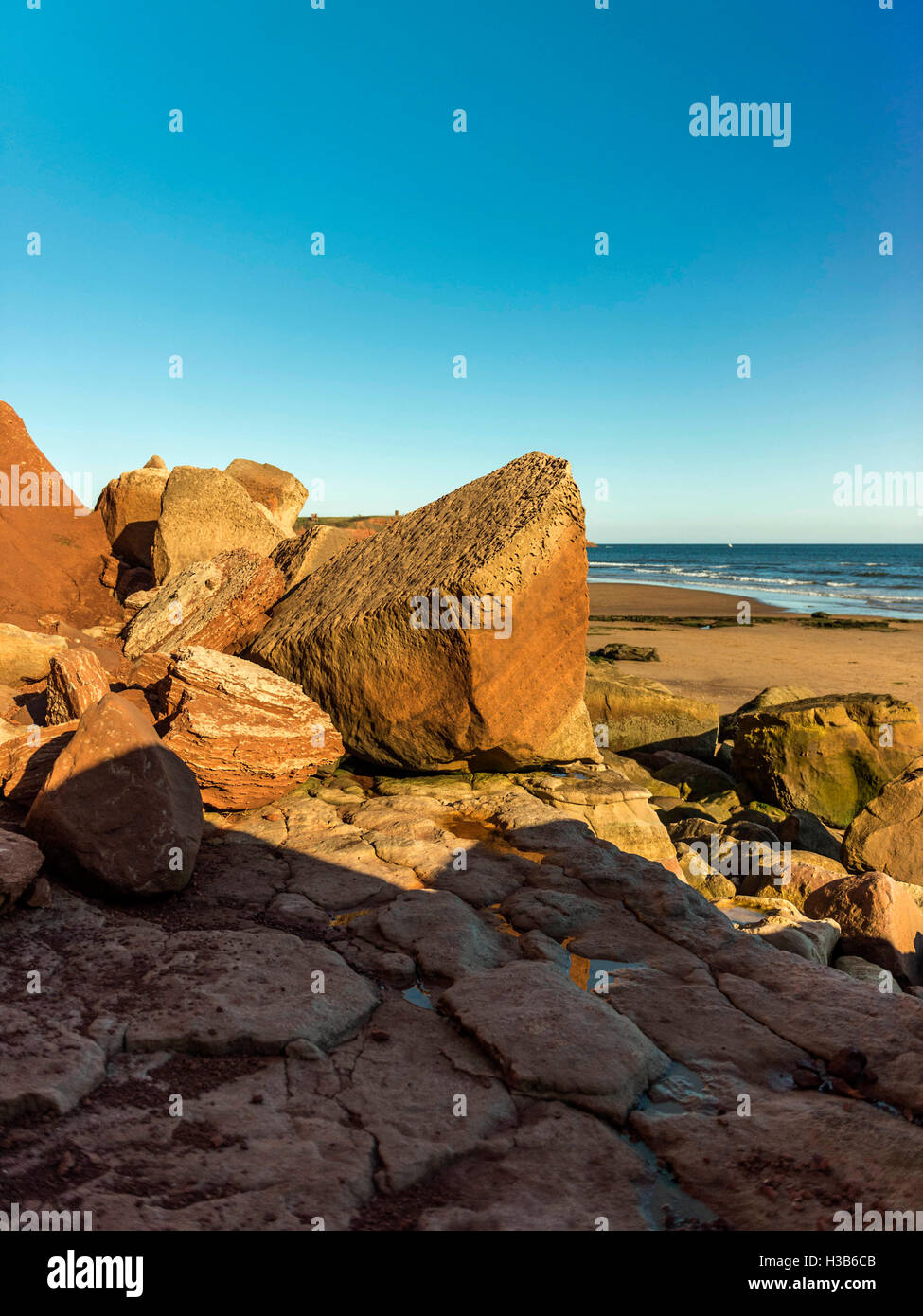 Beautiful rustic rock formation along the Jurassic Coast between the ...