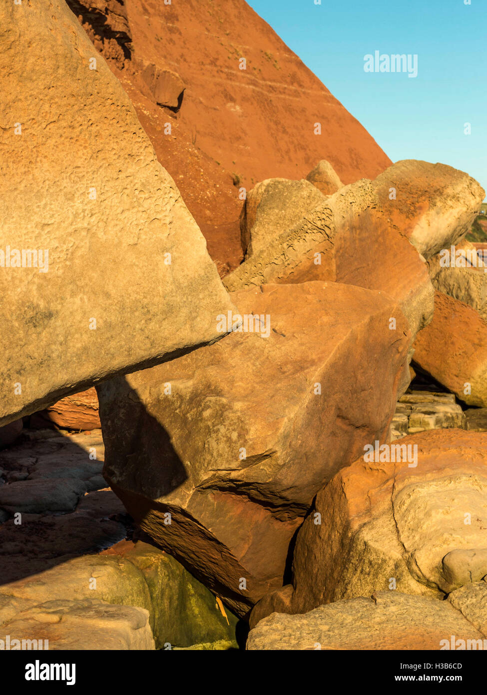 Beautiful rustic rock formation along the Jurassic Coast between the ...