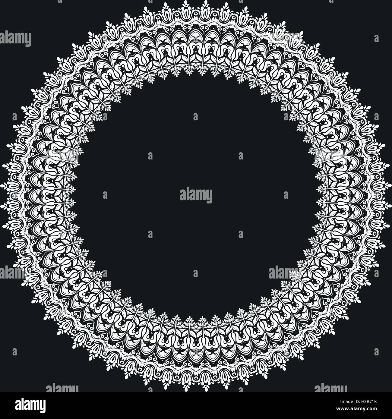 White round frame Stock Vector Images - Alamy