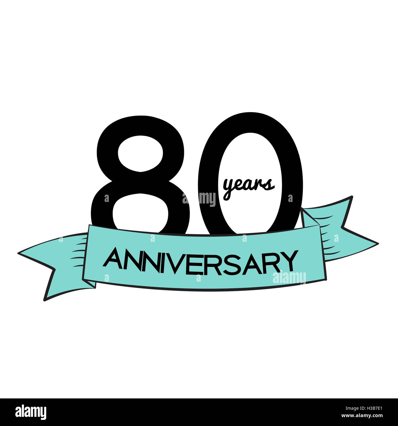 80 years logo Cut Out Stock Images & Pictures - Alamy