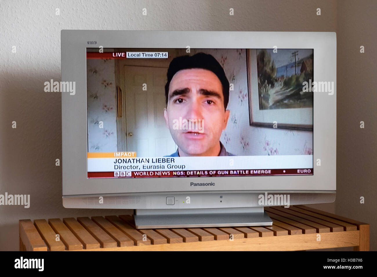 BBC World News on TV Stock Photo - Alamy