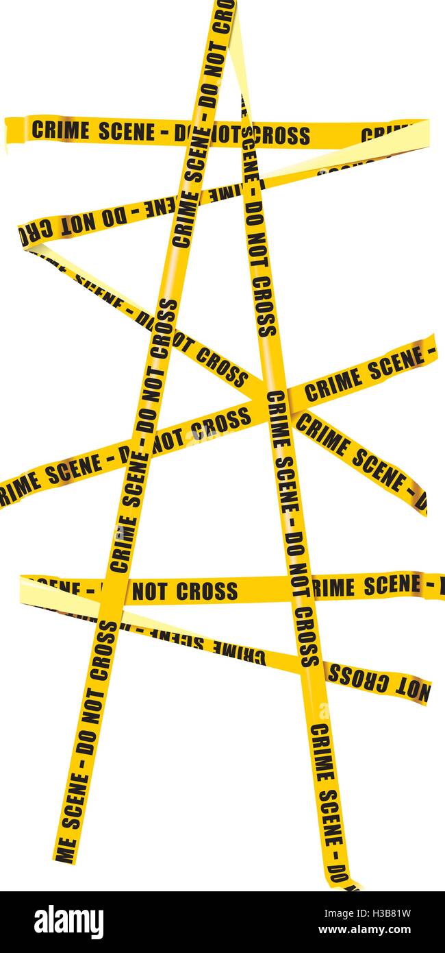 Crime line tape police Stock Vector Images - Alamy