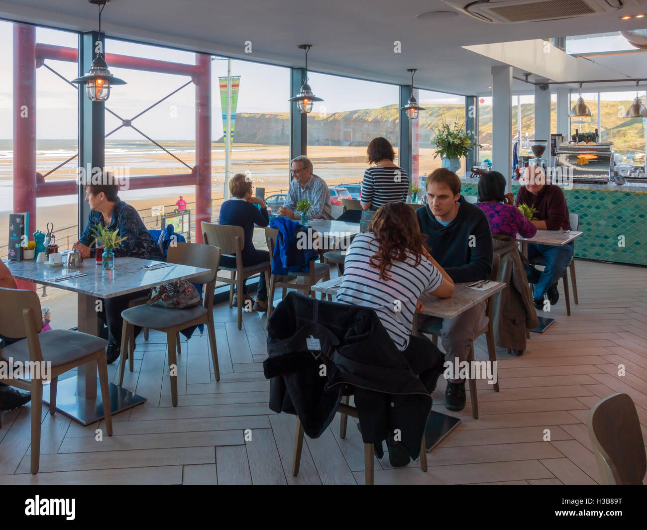 Seaview restaurant saltburn hi-res stock photography and images - Alamy