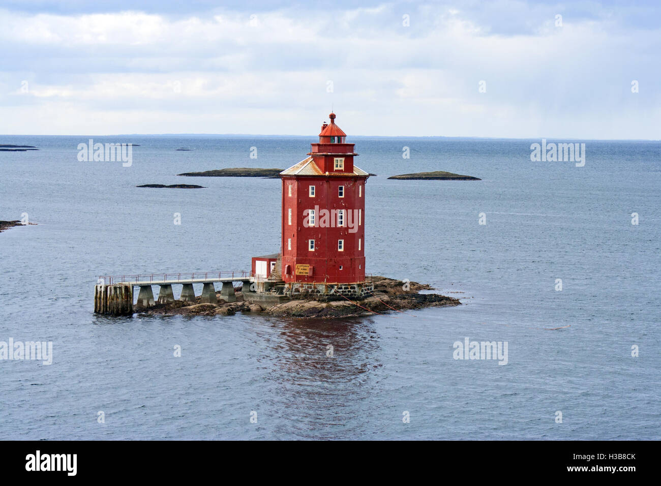 Kjeungskjaer Lighthouse, Orland, Norway Stock Photo - Alamy