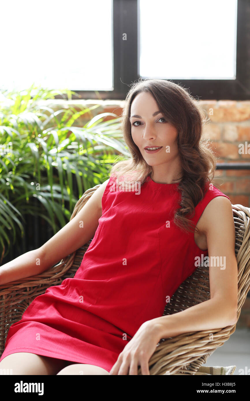 Woman at home Stock Photo - Alamy