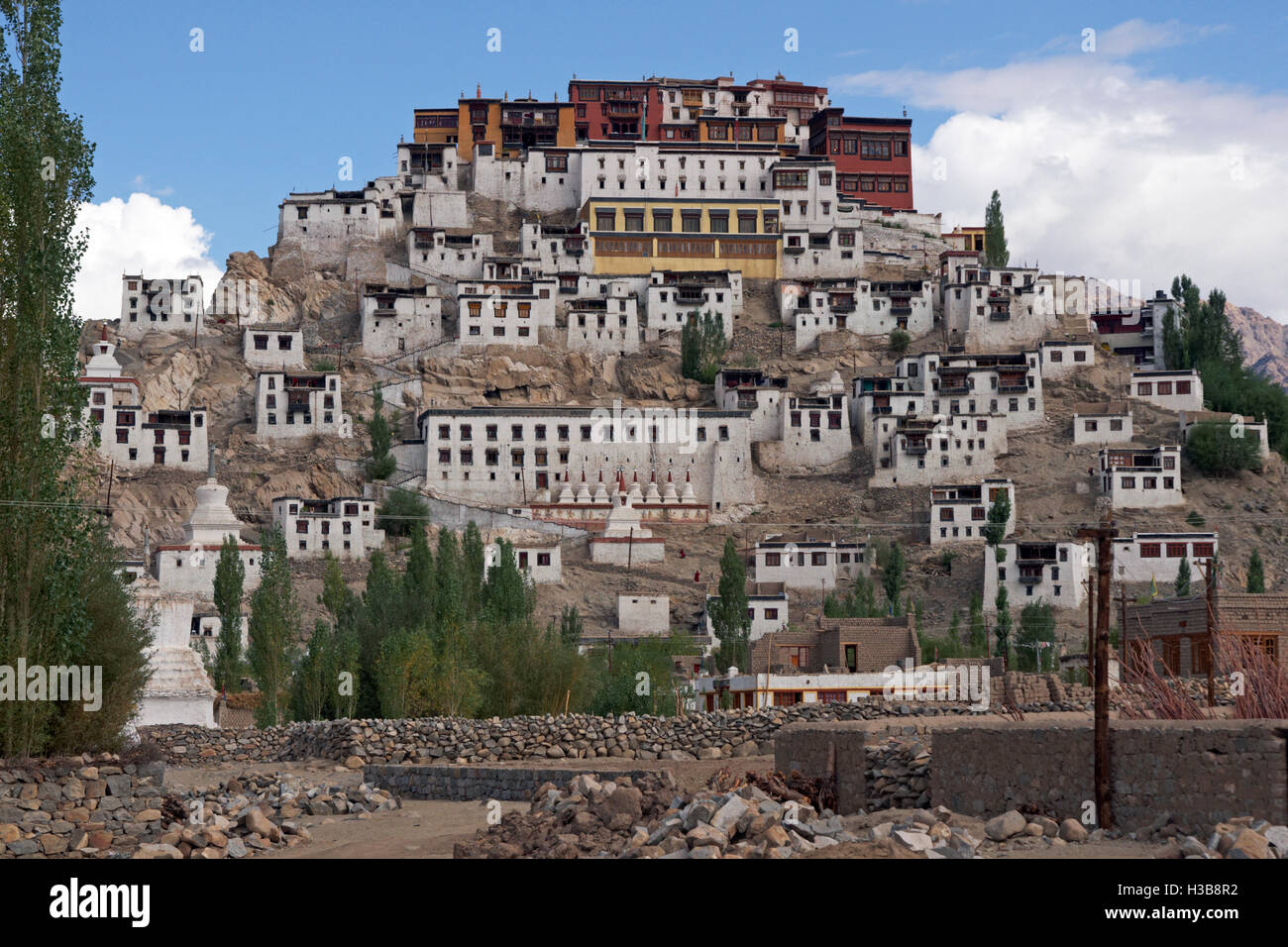 Buddhist monastery of Thikse Stock Photo - Alamy