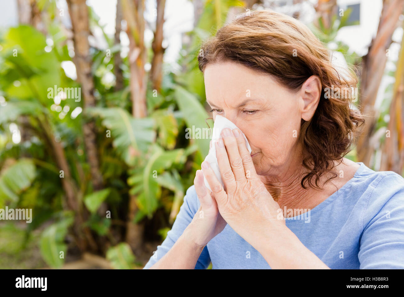 Elderly suffering from cold hi-res stock photography and images - Alamy